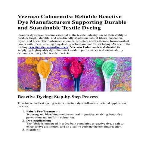 What is different between Fluorescent Pigment and Reactive Dyes.pdf
