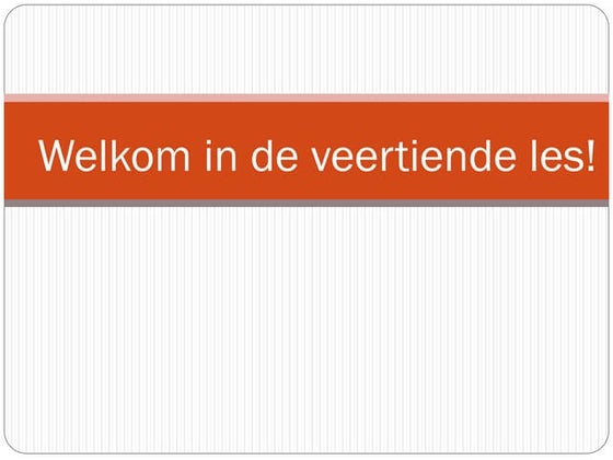 Negentiende les | PPTX