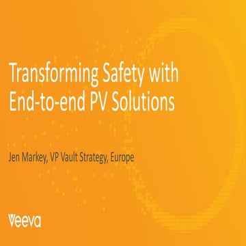 Moving to unified PV: Transforming Safety with End-to-end PV Solutions | PDF