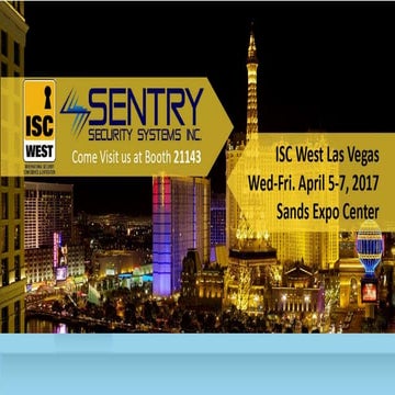 ISC West: Sentry Security Systems Inc. | PPT