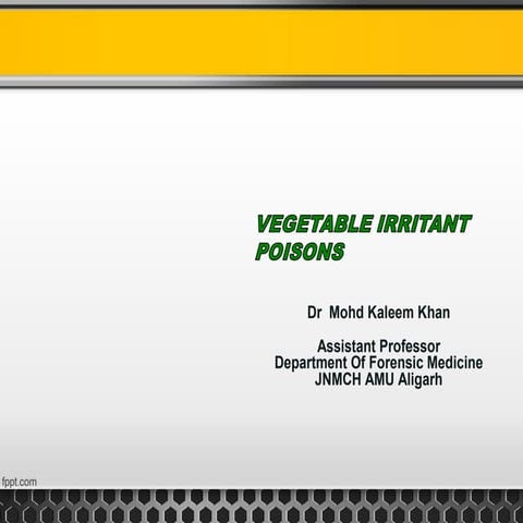 Classification of Poisons | PDF