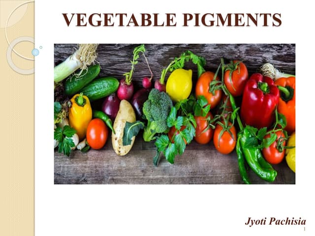 flavor & color components of Vegetables.pptx