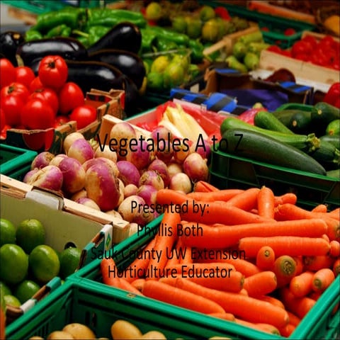 Vegetables A To Z | PPT