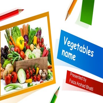 Vegetables name | PPTX