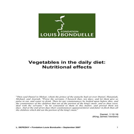 Vegetables nutrition fondation-louis-bonduelle | PDF | Healthy Cooking ...
