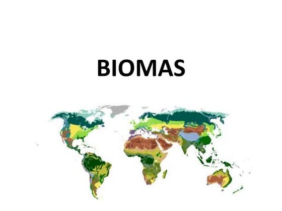 Avaliação de ciências biomas 1 | PPT