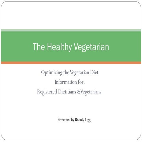 Vegetarian Presentation 8 16 | PPT