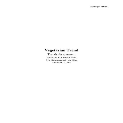 Vegetarian trend | DOCX