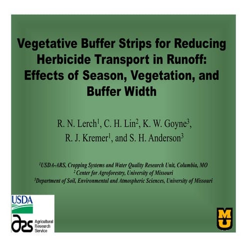 Vegetative buffer strips for reducing herbicide | PDF