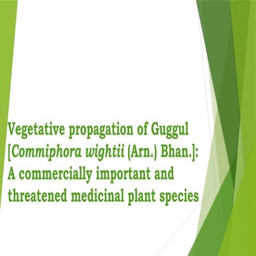 Vegetative propagation of Guggul plant.pptx