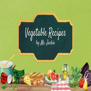 Vegetable Recipes ( | PPTX