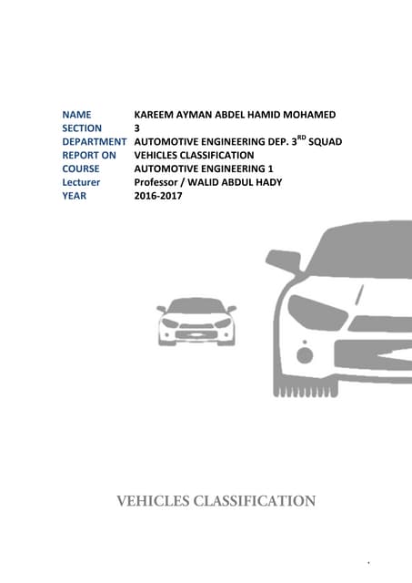 Vehicle Type Classification Vehicle Counting And Classification Comark