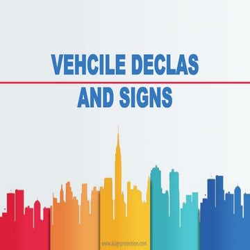 Vehicle decals and signs | PPTX