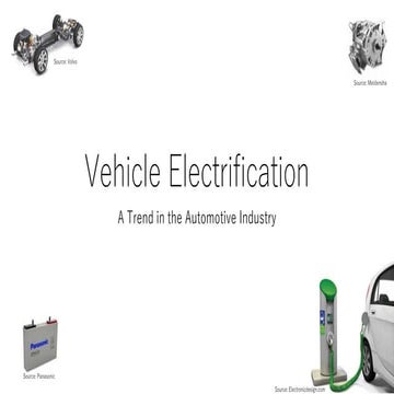 Vehicle electrification | PPTX