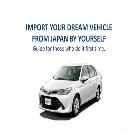 Vehicle import guide | PDF