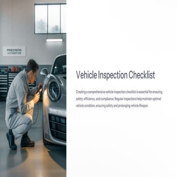 Vehicle Inspection Checklist with eAuditor | PDF