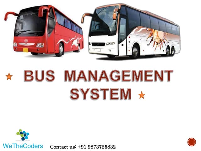Bus management system | PDF | Operating Systems | Computer Software and Applications