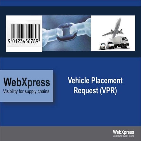Vehicle Placement Request(VPR) | PPTX