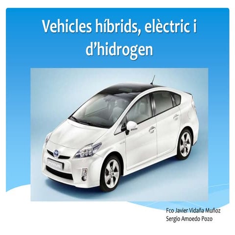 Vehicles híbrids, elèctric i d’hidrogen power point | PPTX