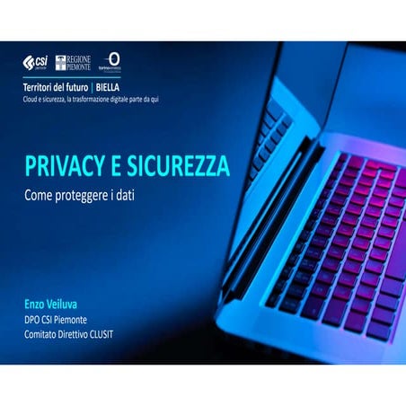 Privacy e sicurezza: come proteggere i dati - Enzo Veiluva | PDF