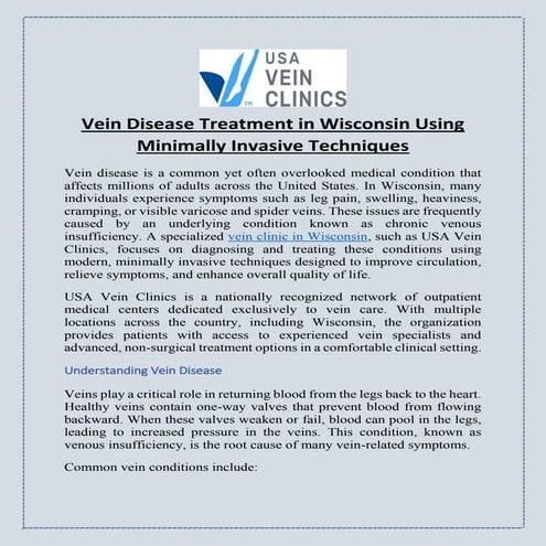Vein Disease Treatment in Wisconsin Using Minimally Invasive Techniques.pdf