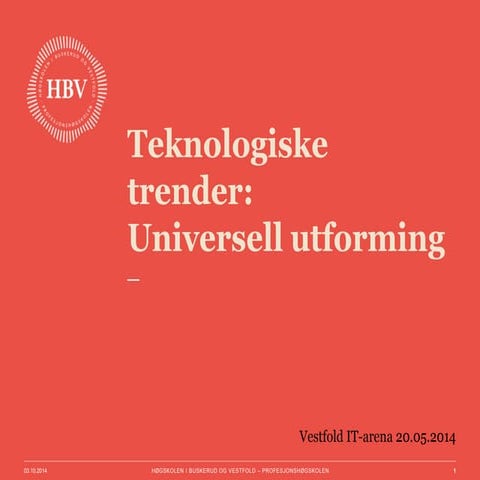 Universell utforming av nettsteder | PPTX