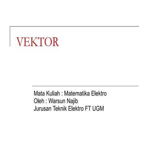 Vektor | PPT