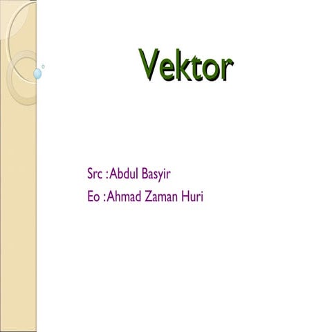 All About Vektor | PPT