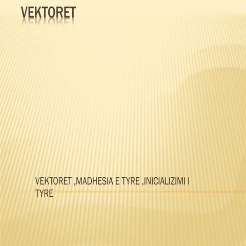Vektoret | PPT