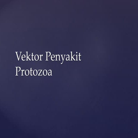 Vektor penyakit protozoa | PPTX