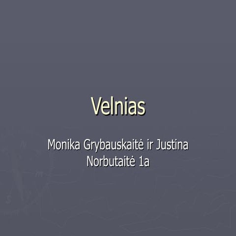 Velnias | PPT