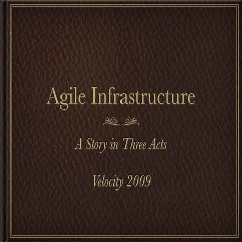 Agile Infrastructure Velocity 09 Pdf Operating Systems Computer