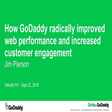 GoDaddy at Velocity 2016 New York | PPT