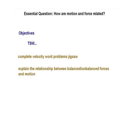 Velocity Notes | PPT