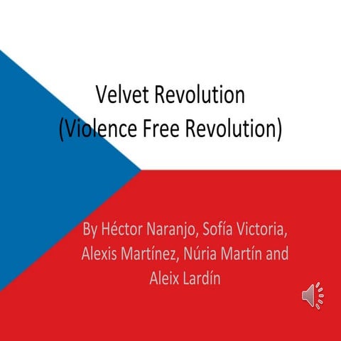 VELVET REVOLUTION - SPAIN | PPT