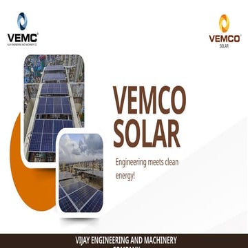 VEMCO SOLAR - Engineering meets clean energy! | PPTX