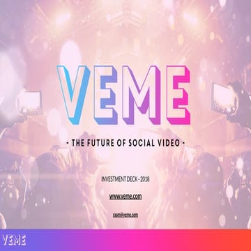 VF2018 Pitch: Veme | PPT