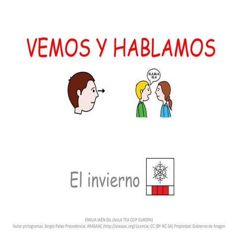 Vemos y hablamos el invierno | PPTX