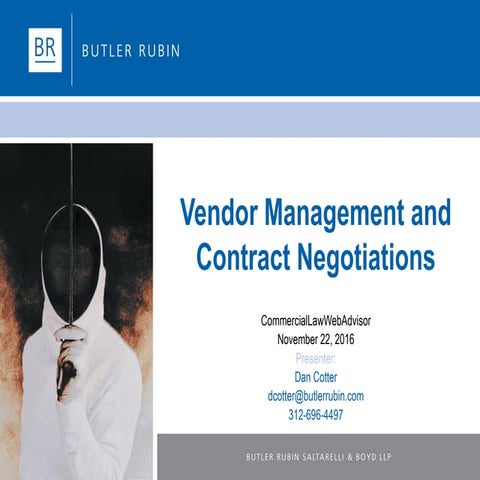 Vendor Management and Contract Negotiations | PPT