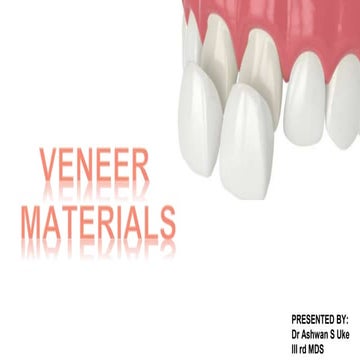 Veneer Materials.pptx conservative dentistry | PPTX