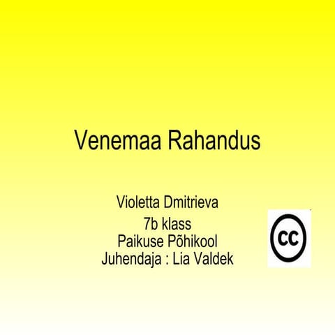 Venemaa Rahandus , Violetta Dmitrieva | PPT
