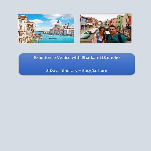 Venice 3 days leisure | PDF