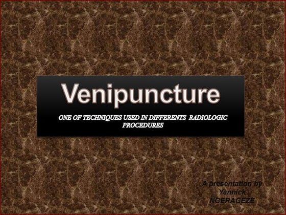 Venepuncture | PPT