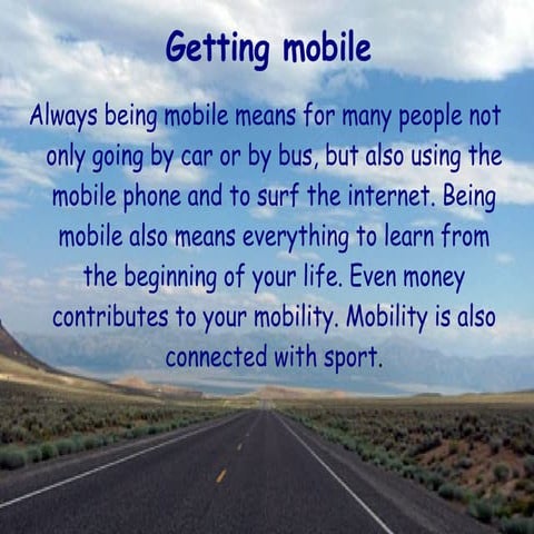 Getting Mobile (6) | PPT