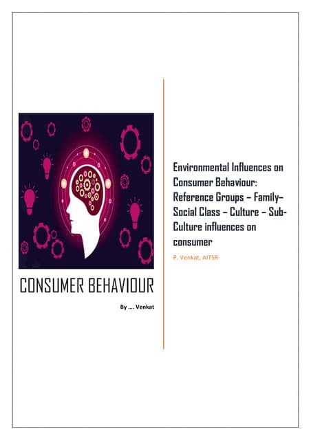 Reference group and Consumer Behaviour | PPT