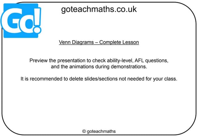 13.3 Venn Diagrams & Two-Way Tables | PDF