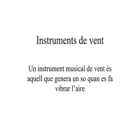 Instruments vent | PPT