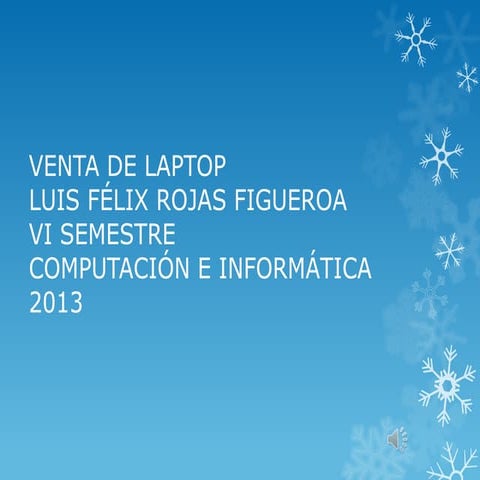 Venta de laptop | PPTX