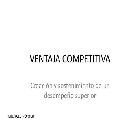 Ventaja competitiva | PPTX
