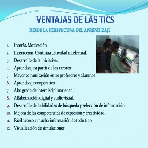 Ventajas de las tics | PPTX